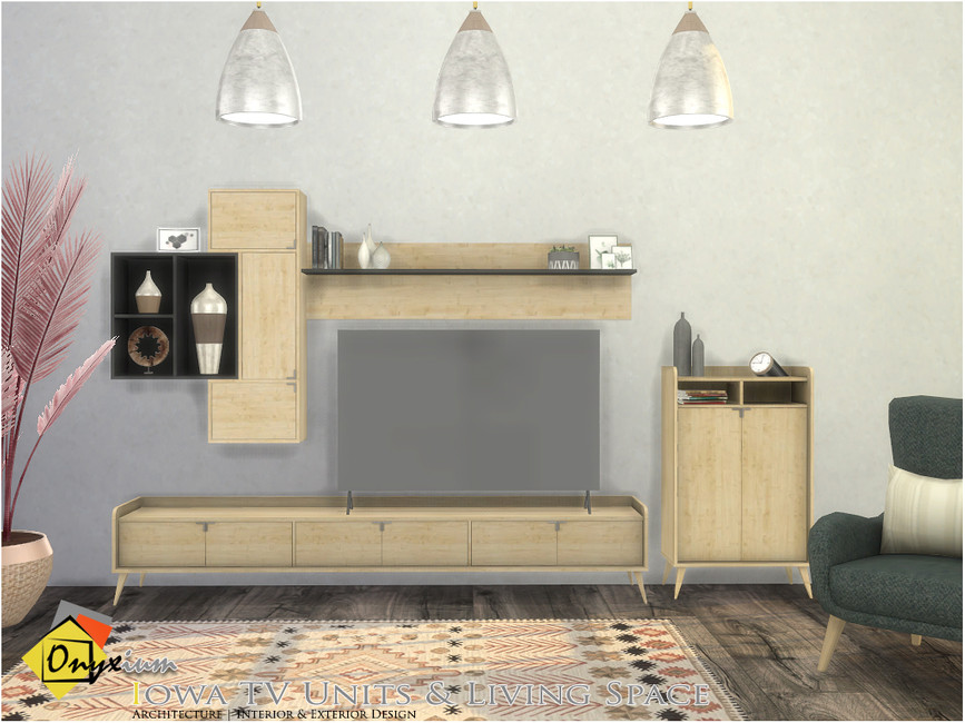 The Sims Resource - Iowa TV Units & Living Space