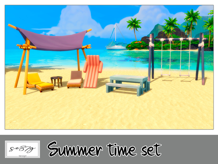 The Sims Resource | Summer time set