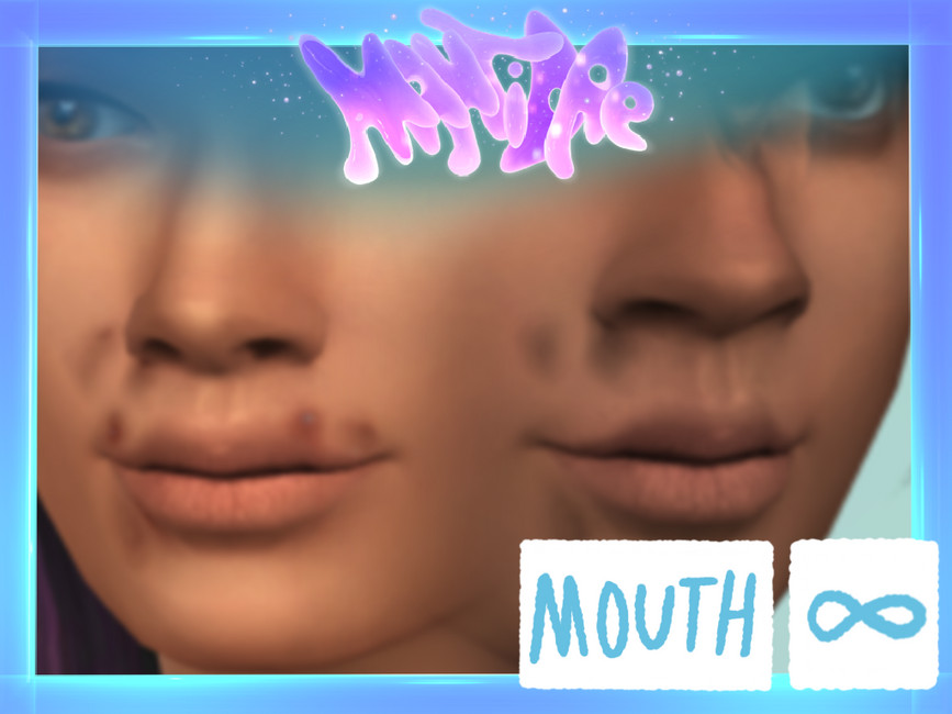 The Sims Resource - Acne Overlays - Mouth V1