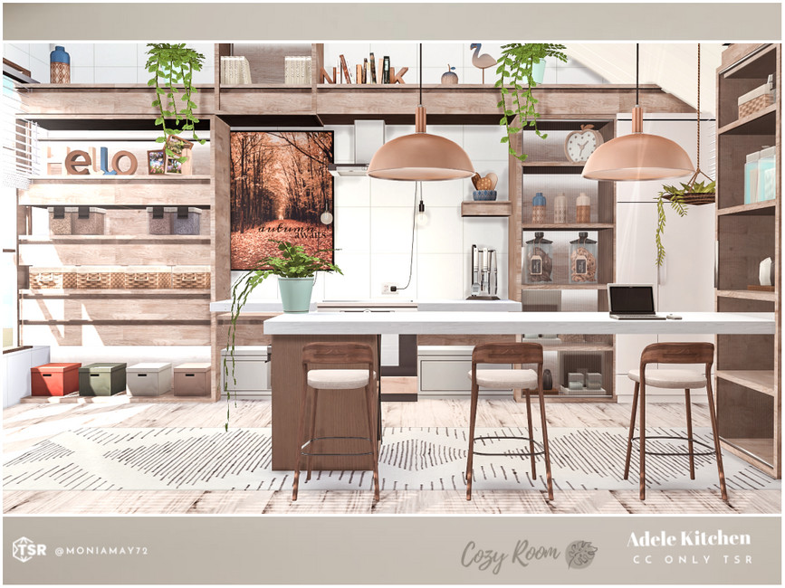 The Sims Resource - Cozy Adele Kitchen CC only TSR