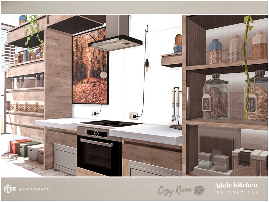 The Sims Resource - Cozy Adele Kitchen CC only TSR