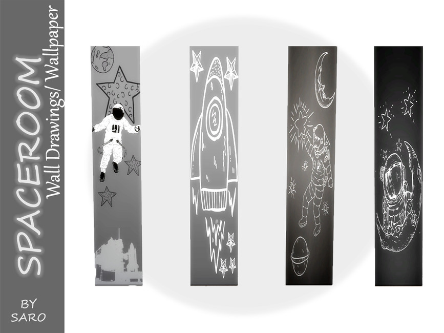 The Sims Resource - Space wall-drawings