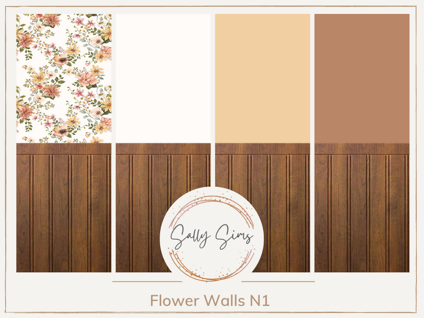The Sims Resource - Flower Walls N1