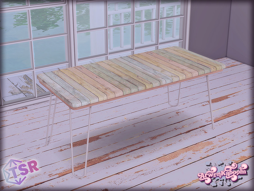 The Sims Resource - Felicity - Coffee Table Turned Dining Table (request)
