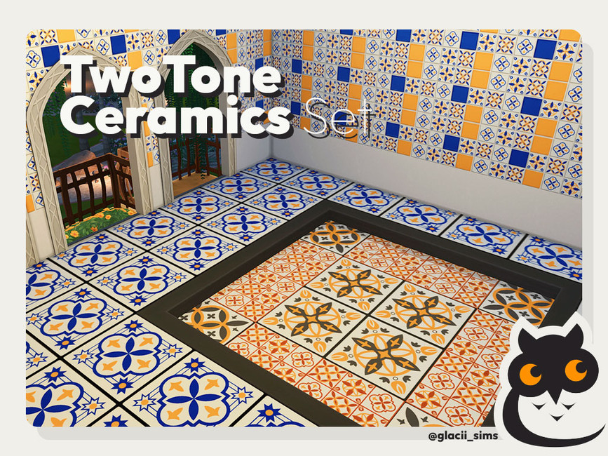 The Sims Resource - TwoTone Ceramics Set