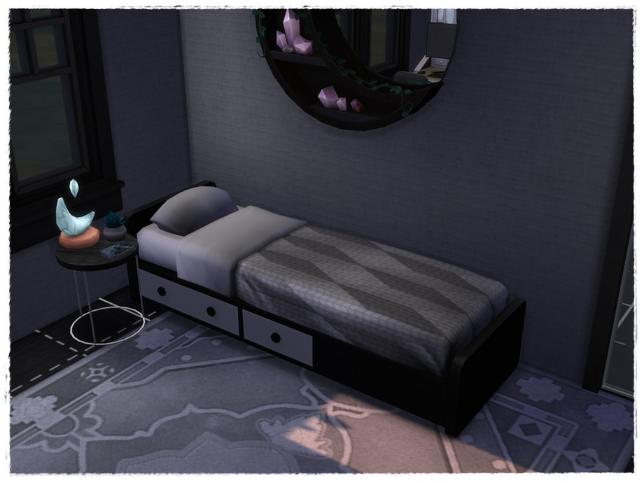 The Sims Resource | dark storage bed