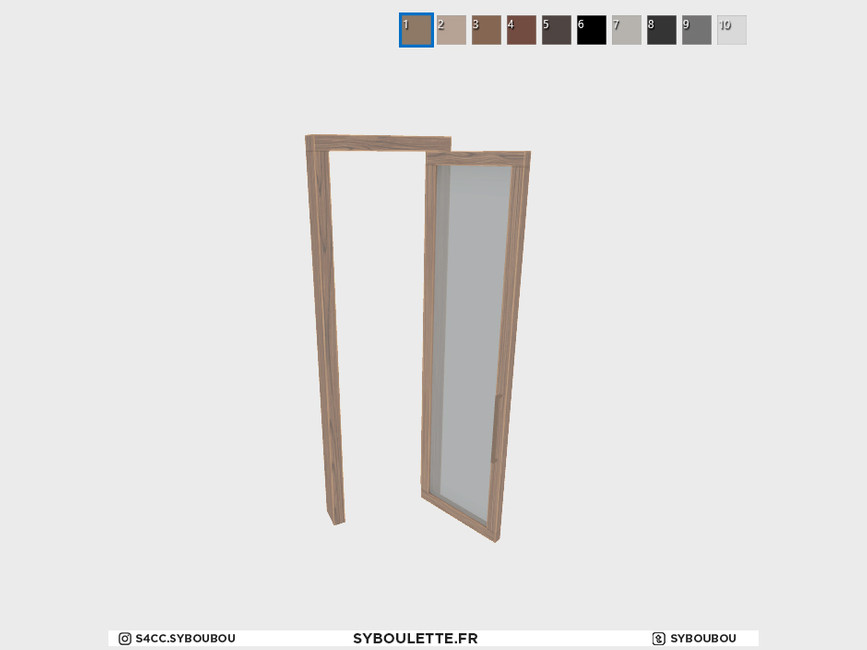 The Sims Resource - A-frame - Single door (open)