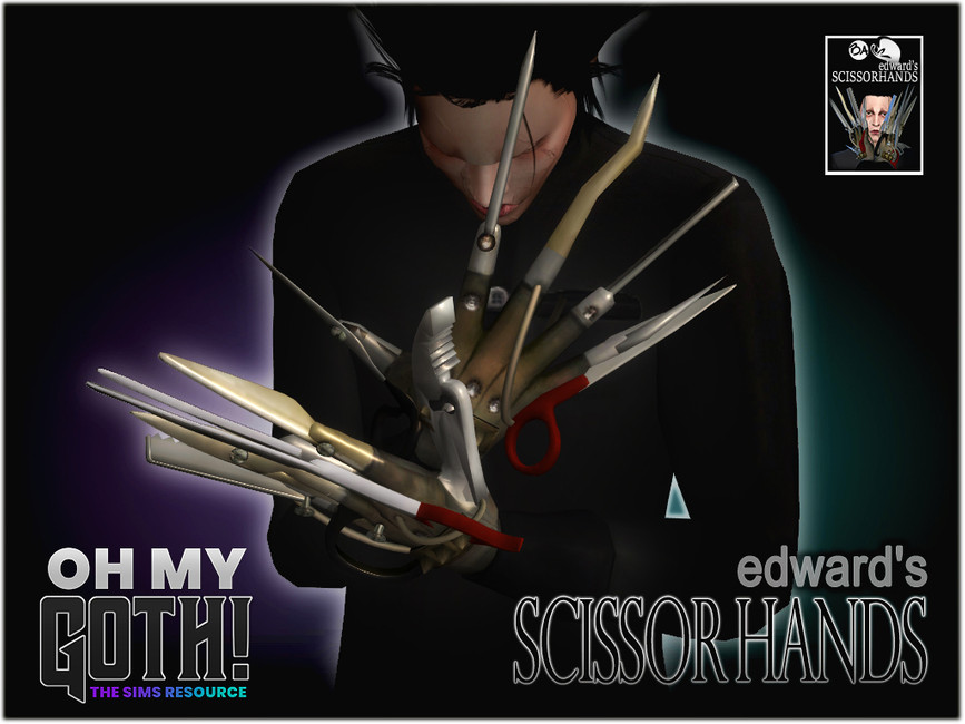 The Sims Resource - HANDS inspired by Edward Scissorhands - Oh My Goth!