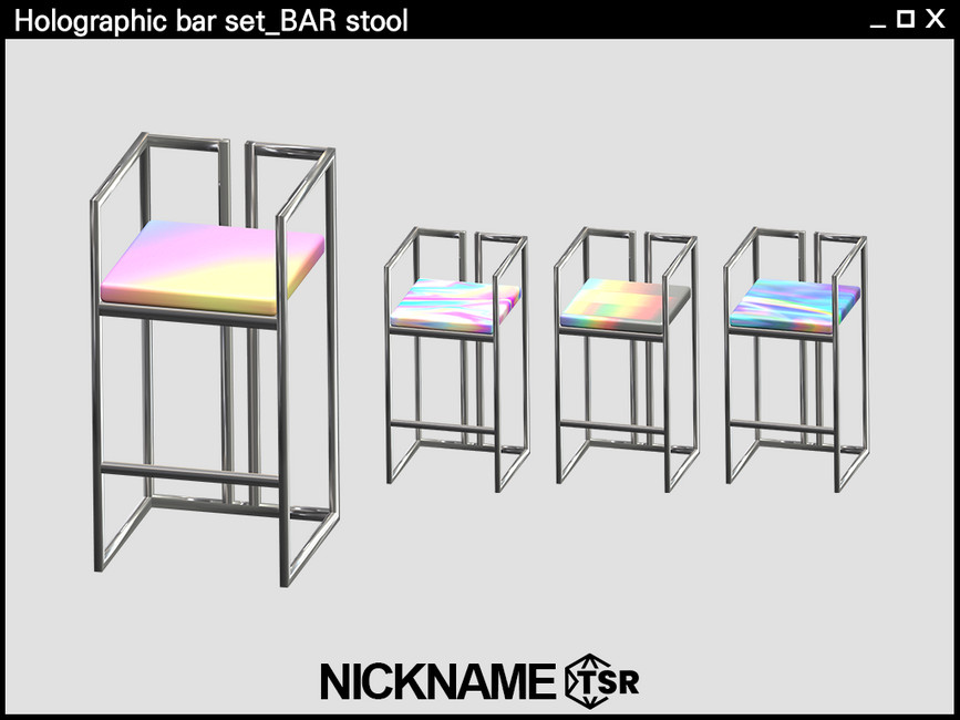 The Sims Resource - Holographic bar set_BAR