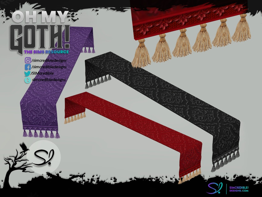 The Sims Resource - Oh My Goth - Arken 3x1 table runner