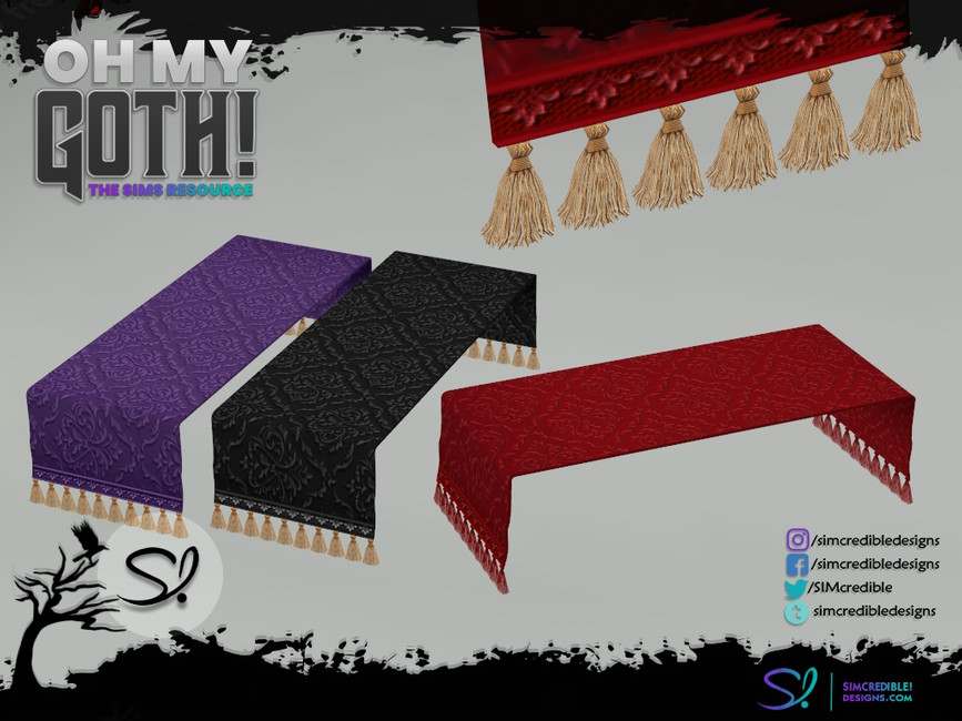 The Sims Resource - Oh My Goth - Arken 2x2 table runner