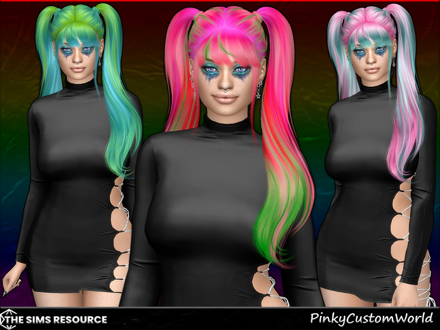 The Sims Resource - Fantasy Retexture of Harleen hair by S-Club