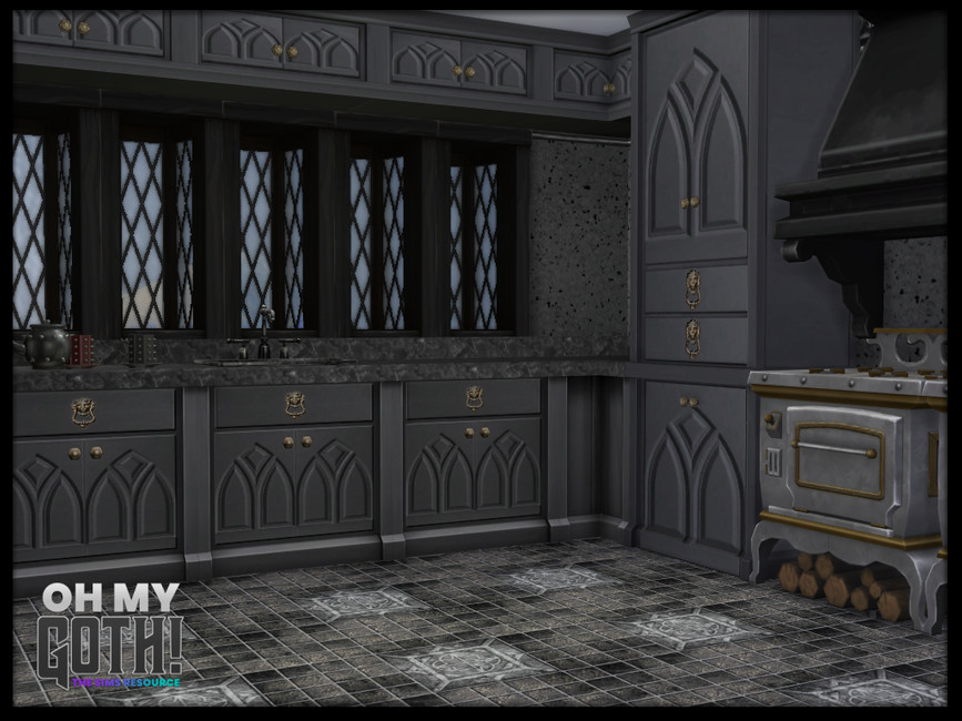 The Sims Resource - Oh My Goth Opulent Kitchen