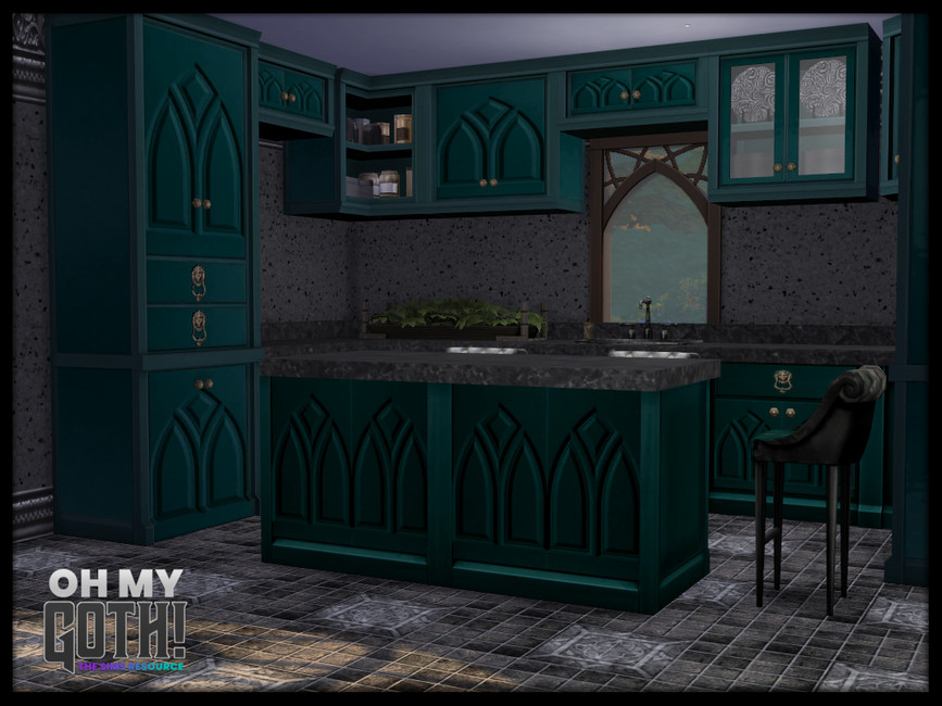 The Sims Resource - Oh My Goth Opulent Kitchen