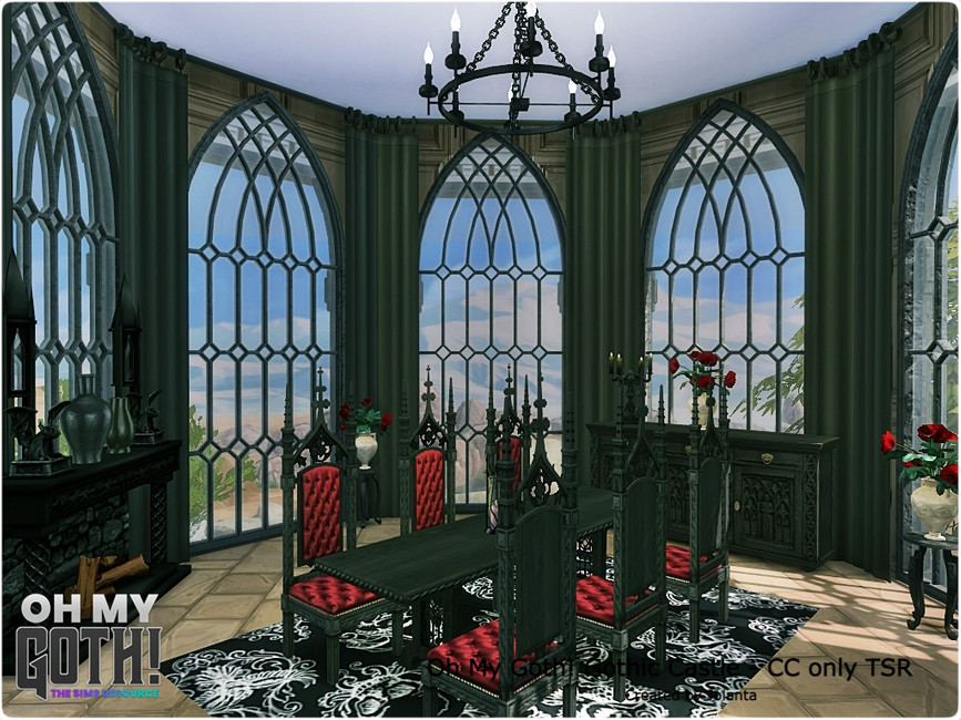 The Sims Resource - Oh My Goth! Gothic Castle - CC only TSR