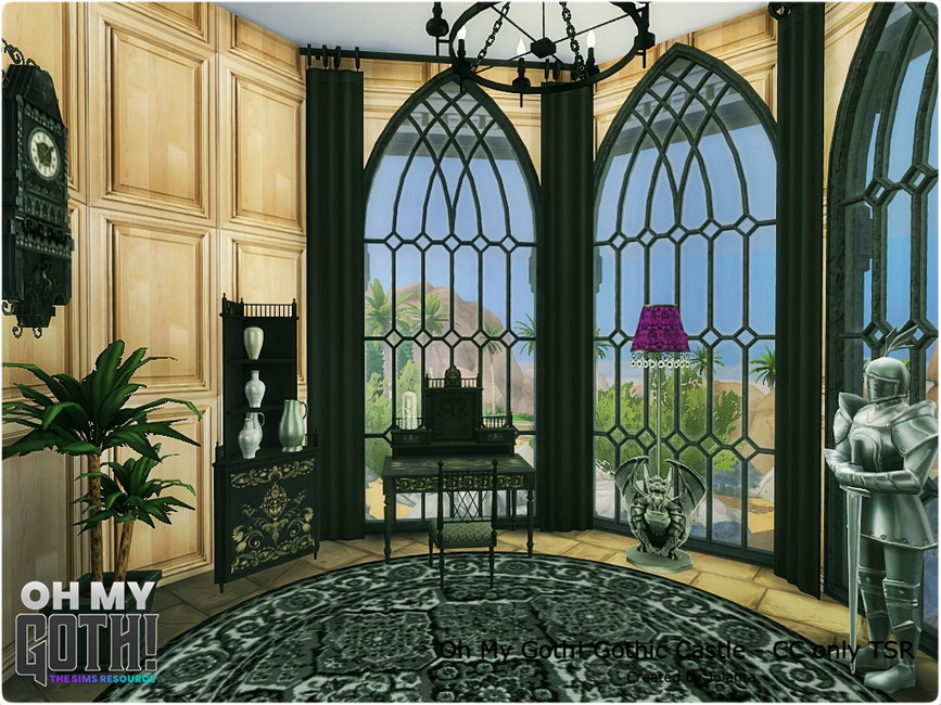 The Sims Resource - Oh My Goth! Gothic Castle - CC only TSR