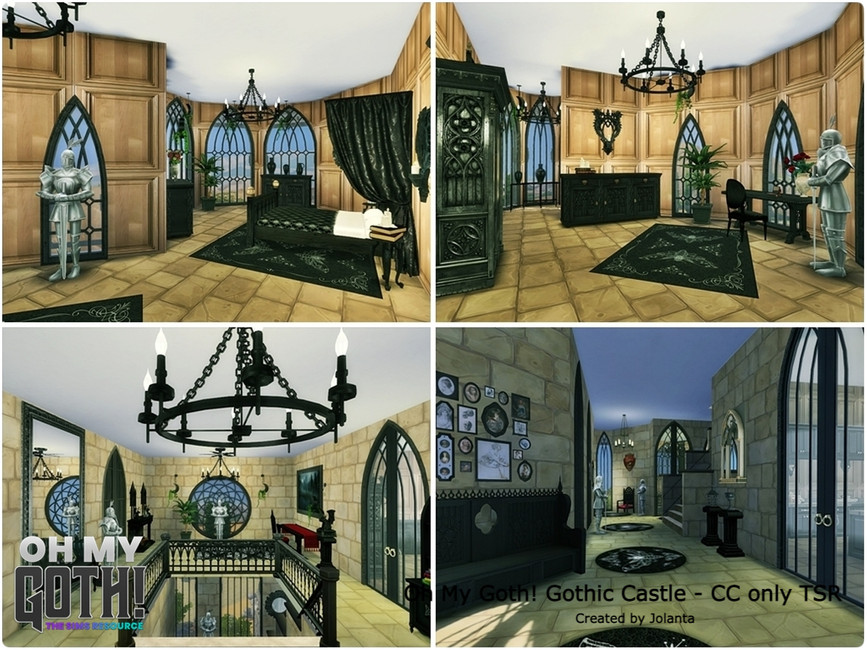 The Sims Resource - Oh My Goth! Gothic Castle - CC only TSR