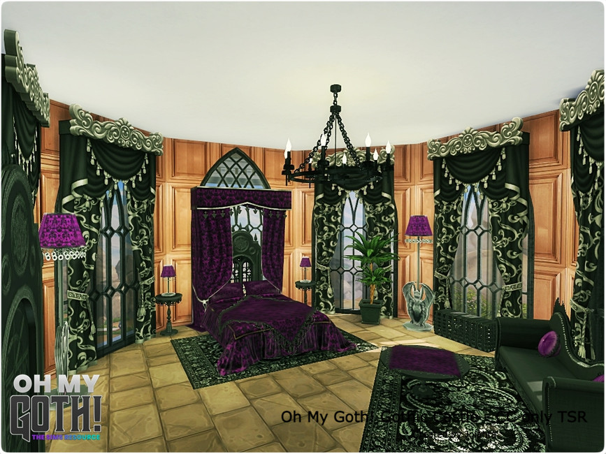 The Sims Resource - Oh My Goth! Gothic Castle - CC only TSR