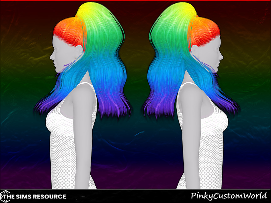 The Sims Resource - Fantasy Retexture of Trophy hair by Shimydim