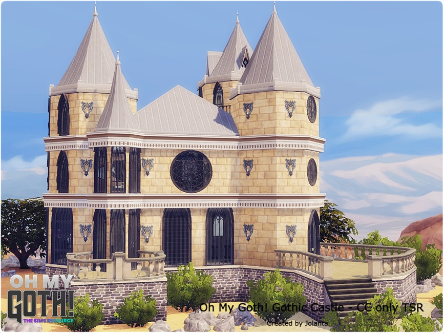 The Sims Resource - Oh My Goth! Gothic Castle - CC only TSR