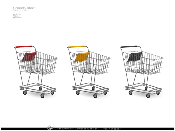 The Sims Resource | Grocery store - shopping cart