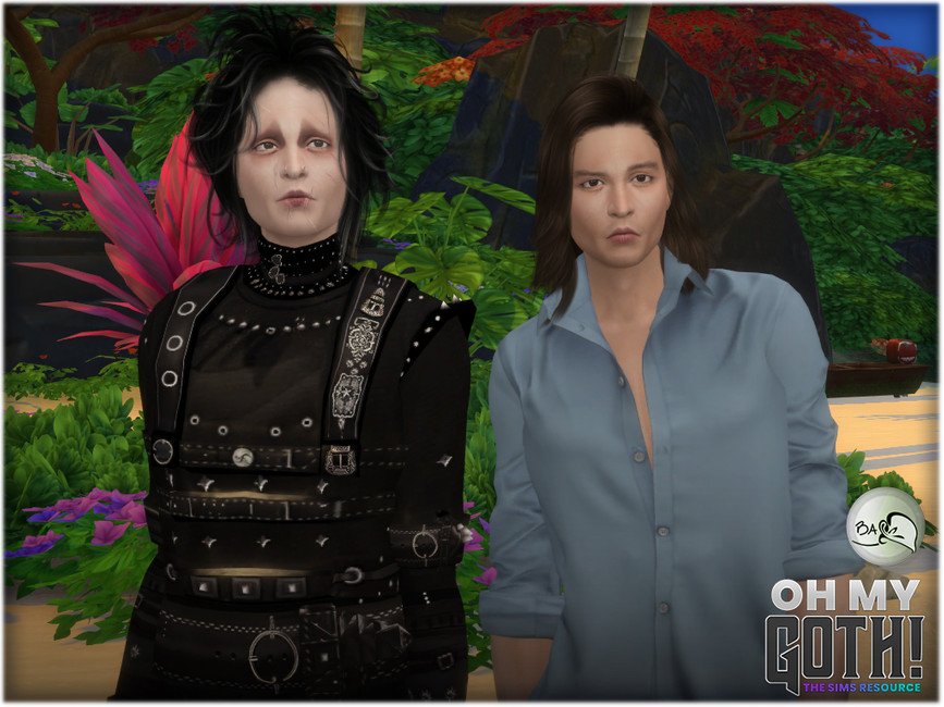 The Sims Resource - SIM Johnny Depp - Edward Scissorhand (inspiration ...
