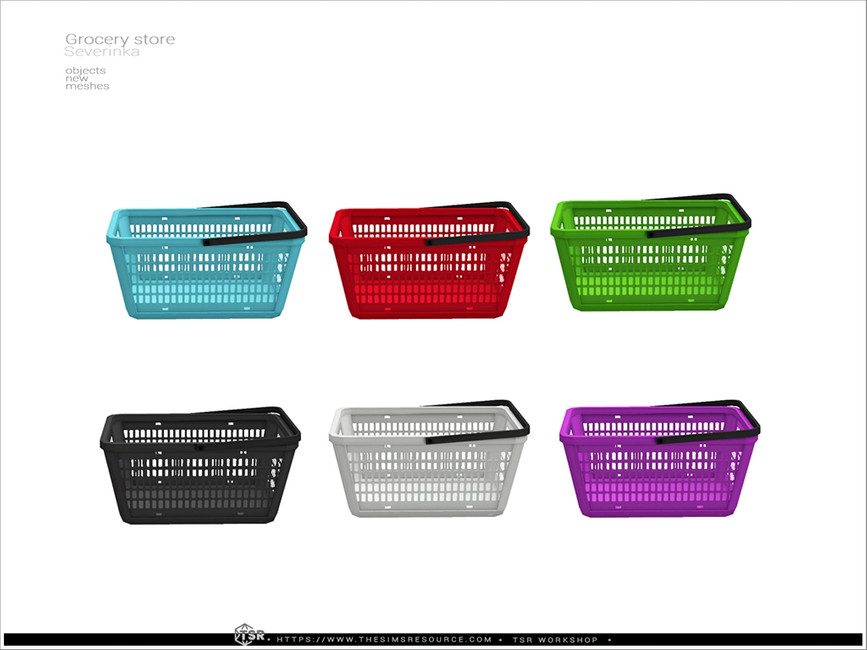 The Sims Resource - Grocery store - shopping basket