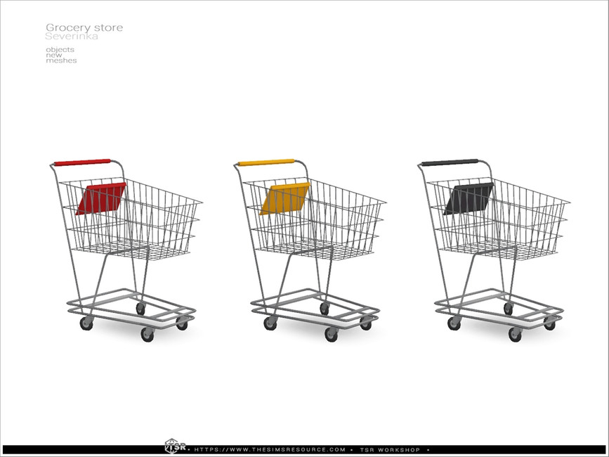 The Sims Resource - Grocery store - shopping cart