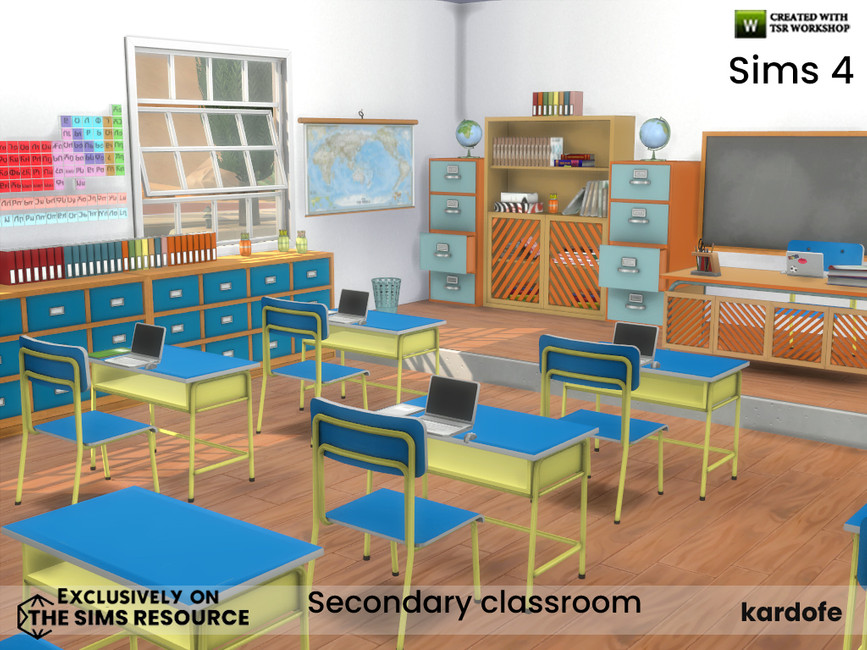 The Sims Resource - Secondary classroom