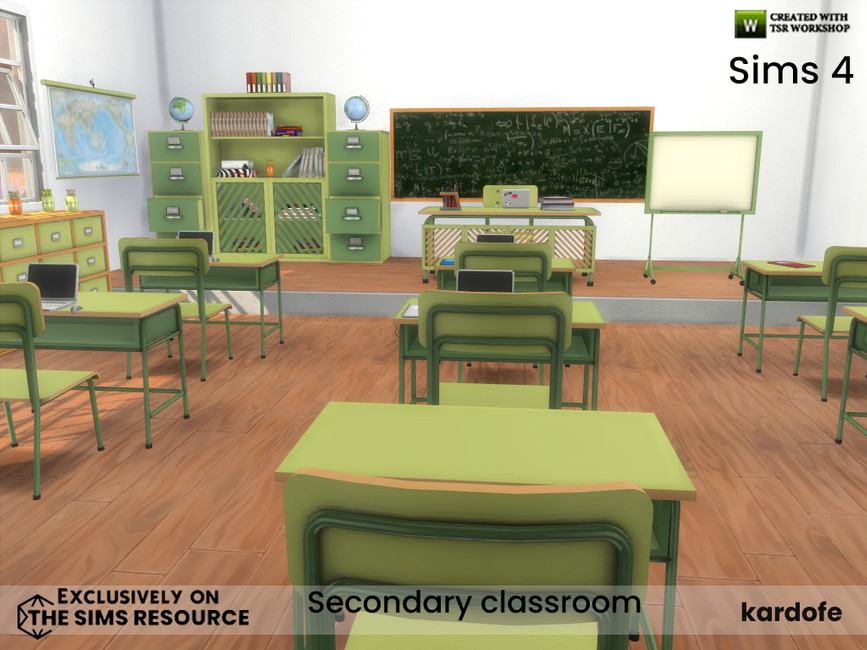The Sims Resource - Secondary classroom