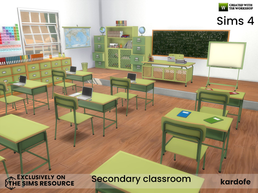 The Sims Resource - Secondary classroom