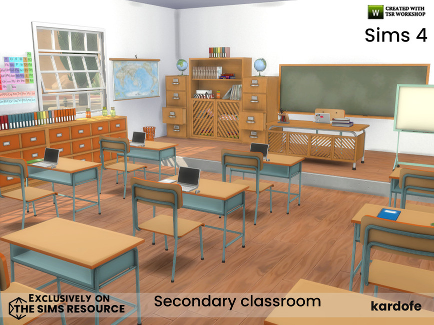 The Sims Resource - Secondary classroom