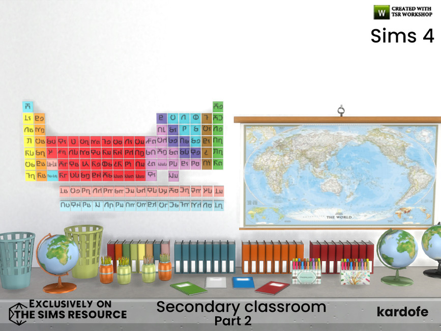 The Sims Resource - Secondary classroom Part 2