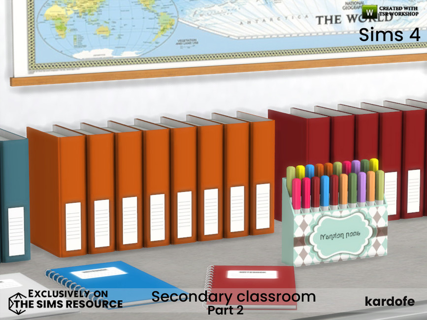 The Sims Resource - Secondary classroom Part 2