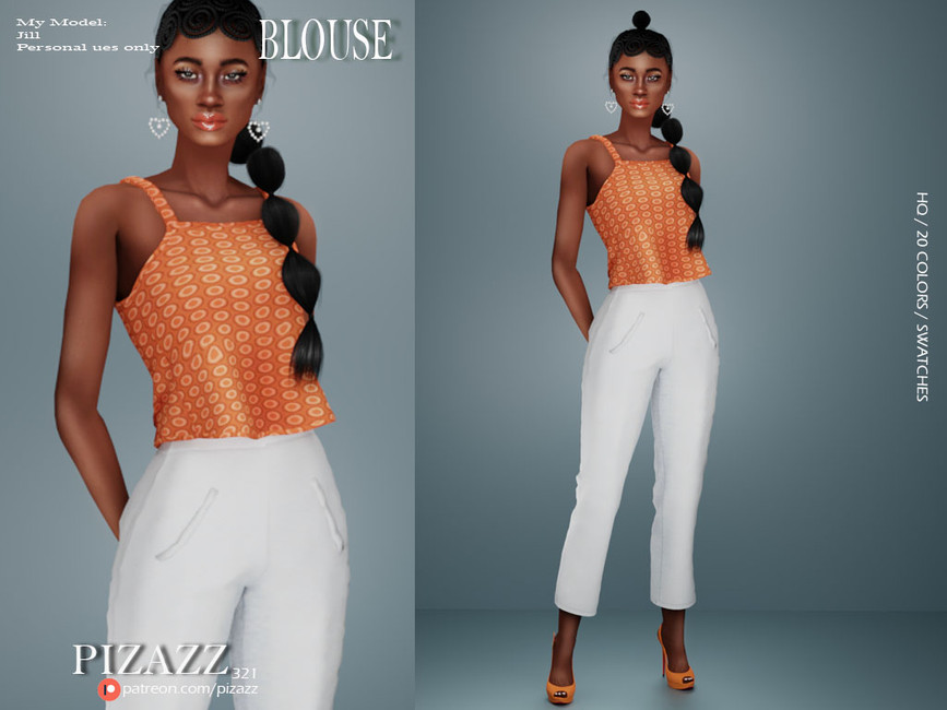 The Sims Resource - Summer Strap Top