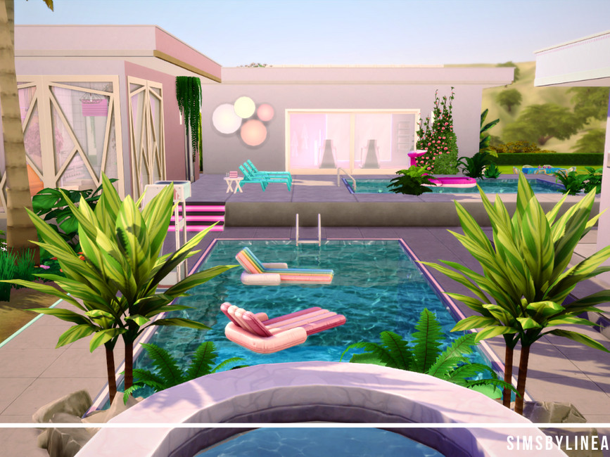 The Sims Resource - Vaporwave Mansion