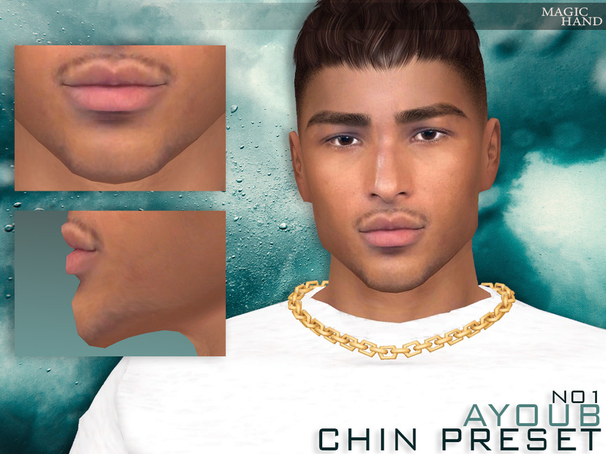 The Sims Resource - [Patreon] Ayoub Chin Preset N01