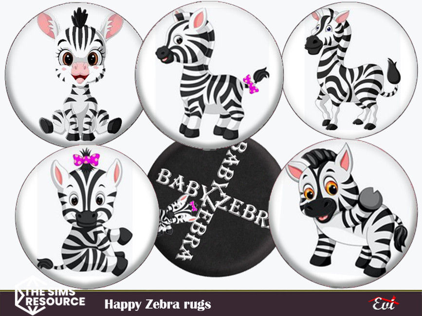 The Sims Resource - Happy zebra rugs