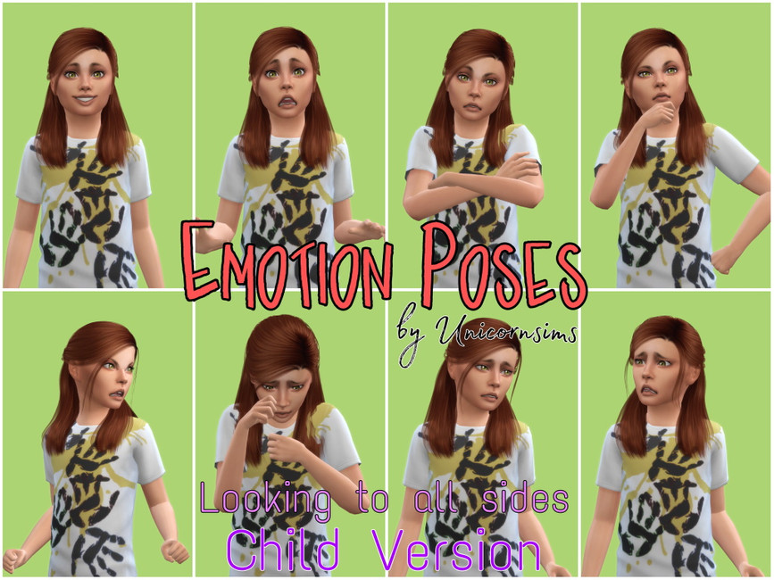 The Sims Resource - Emotion Poses Child