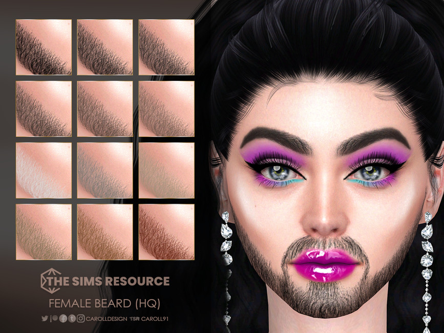 The Sims Resource - Female Beard (HQ)
