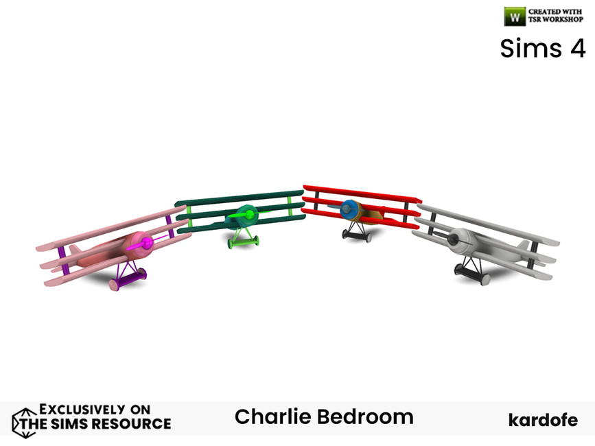 The Sims Resource - kardofe_Charlie Bedroom_Light aircraft