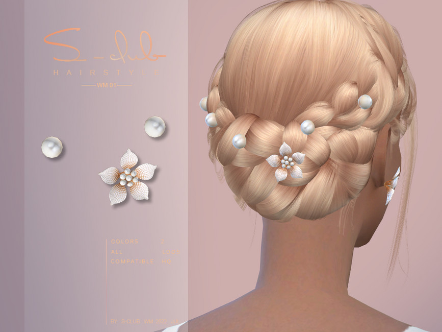 The Sims Resource - METAL FLOWER HEAD ACCESSORIES