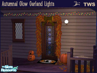 The Sims Resource - Autumnal Glow Garland Lights