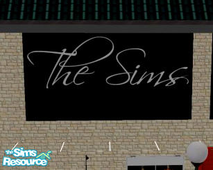 The Sims Resource | The Art Gallery Sign - The Sims