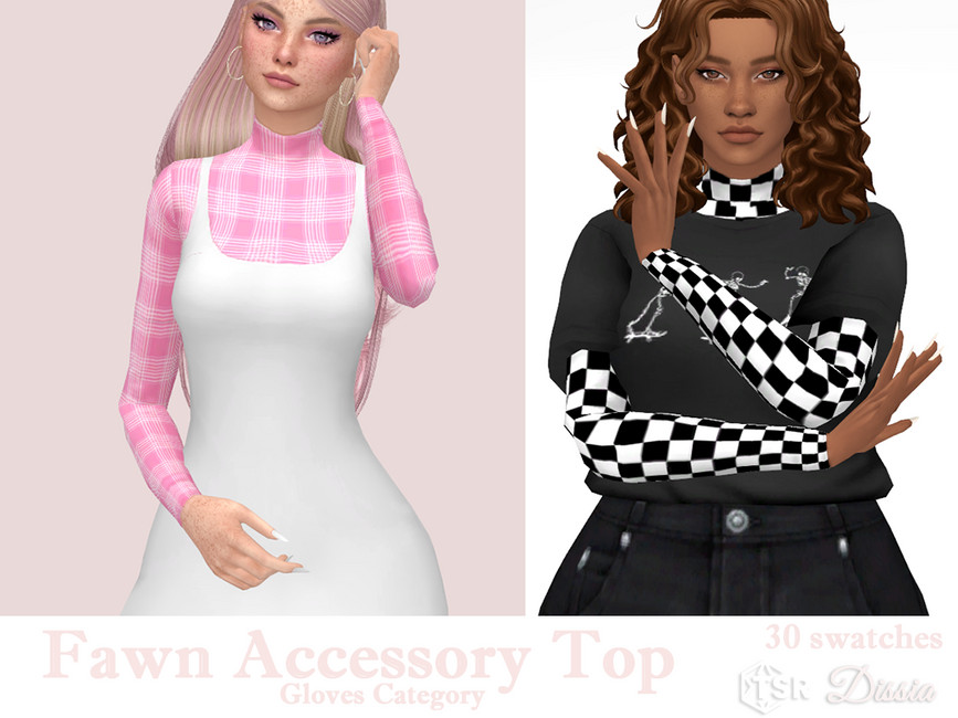 The Sims Resource - Fawn Accessory Top