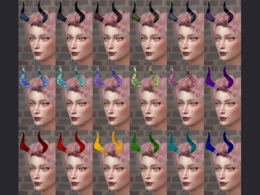 The Sims Resource - horns 080422