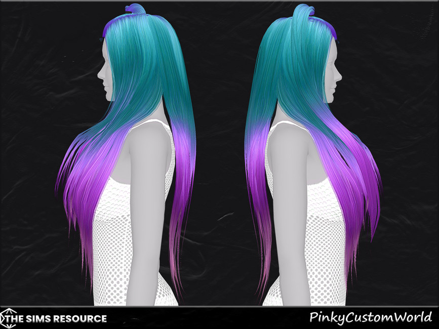 The Sims Resource - Fantasy Retexture of Radiant hair by LeahLillith