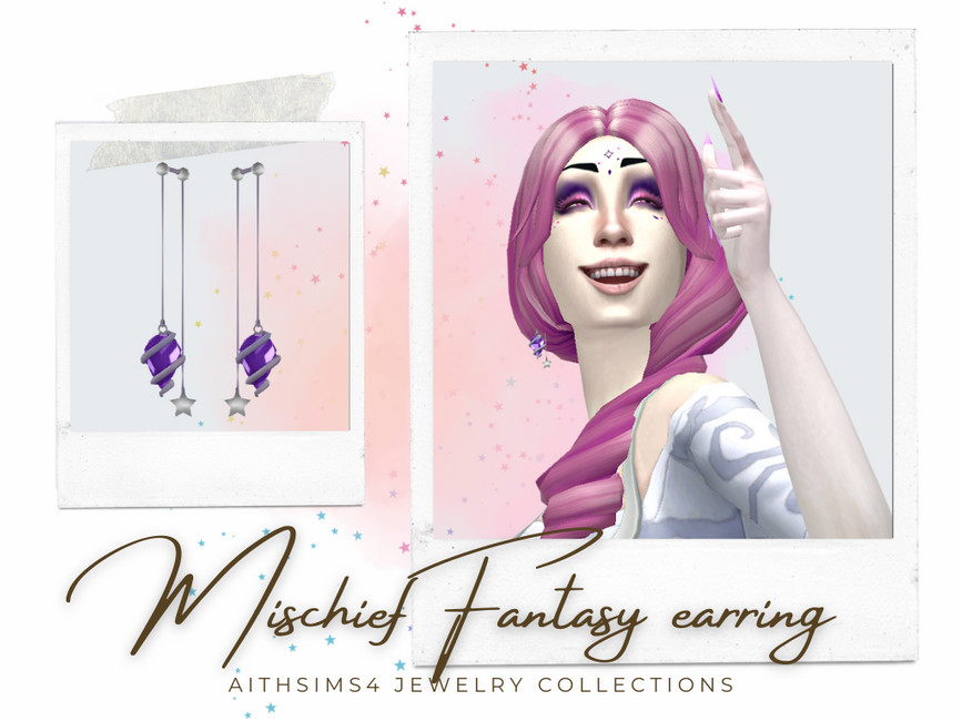 The Sims Resource - Mischief Fantasy earring
