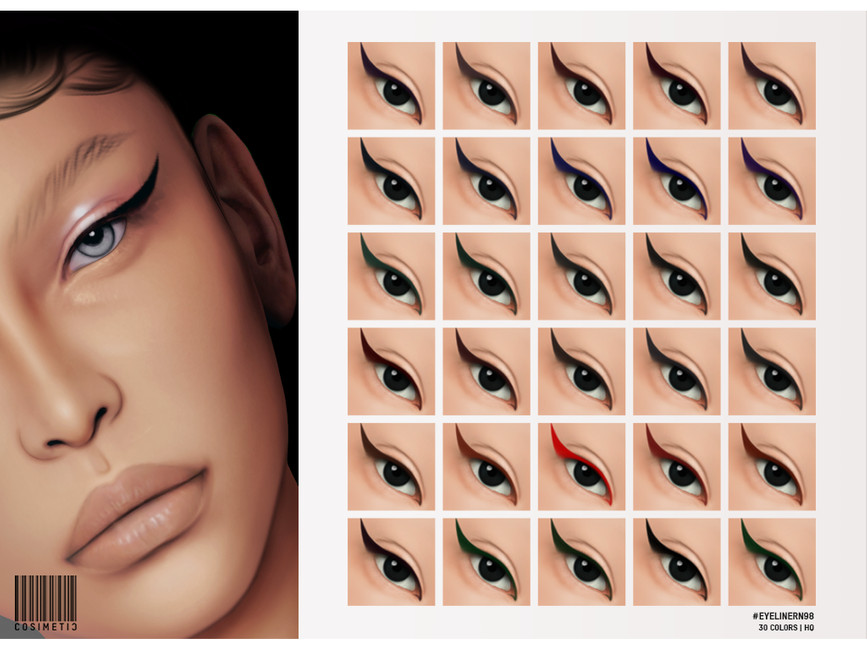The Sims Resource - Cat Eyeliner | N98