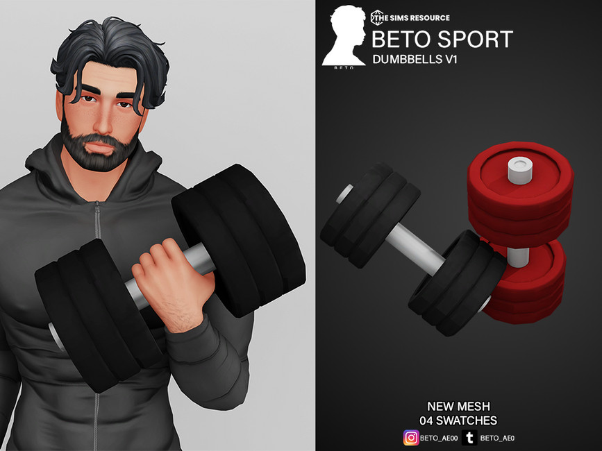 The Sims Resource - Beto Sport (Dumbbells V1)